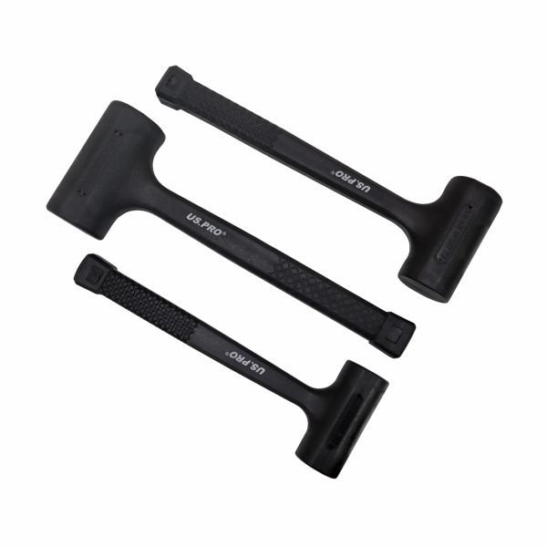 US PRO 3pc Dead Blow Rubber Hammer Set 1664 | DSD TOOLS