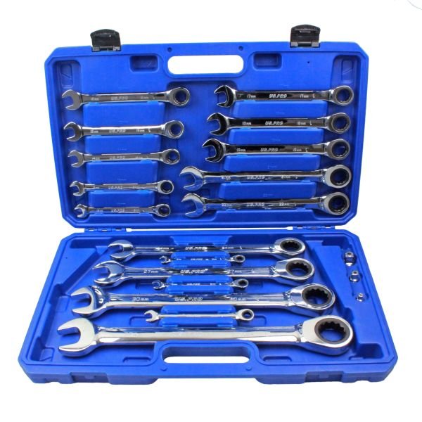 US PRO 20 pc Metric Gear Ratchet Combination Wrench Set 3236 | DSD TOOLS