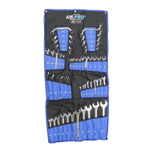 US PRO 50pc Metric Spanner Set – Combi – Open End – Ring – C – S Type ...