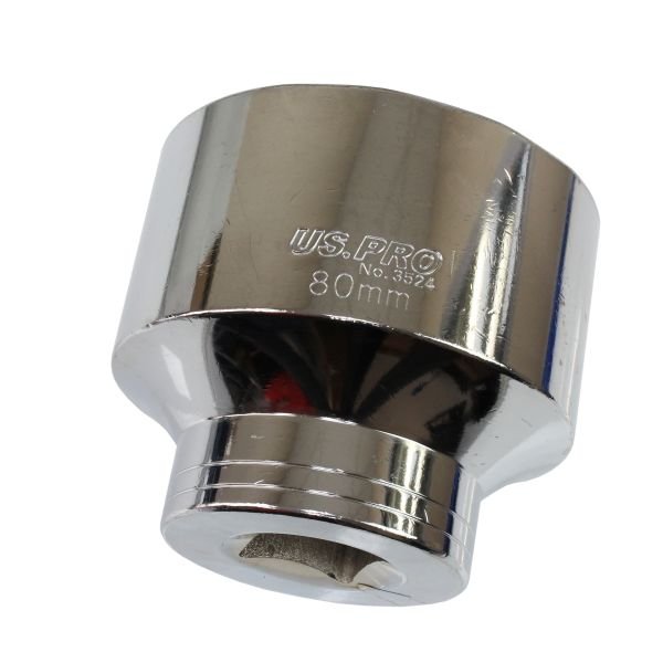 US PRO 80mm 12 Point Socket 1″ Drive 3524 | DSD TOOLS