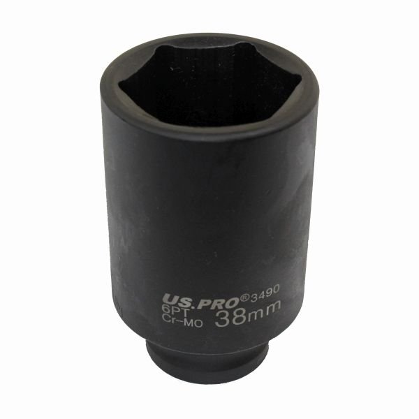 US PRO 34mm Hub Nut Socket – 6 Point 1/2″ Drive 3489 | DSD TOOLS