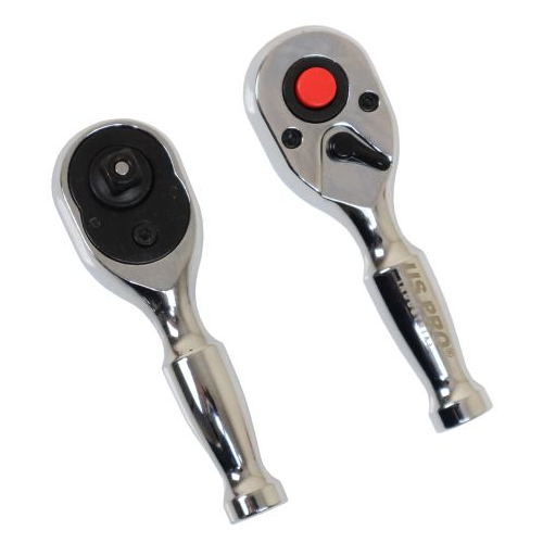 US PRO 1/4″ Drive 90T Stubby Ratchet With Straight Metal Handle 4221 ...