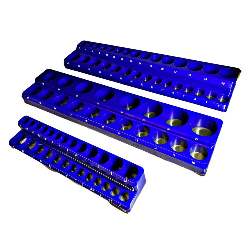 US PRO Set Of 3 Magnetic Socket Holders For 1/4″ 3/8″ 1/2″ Drives 6912 ...