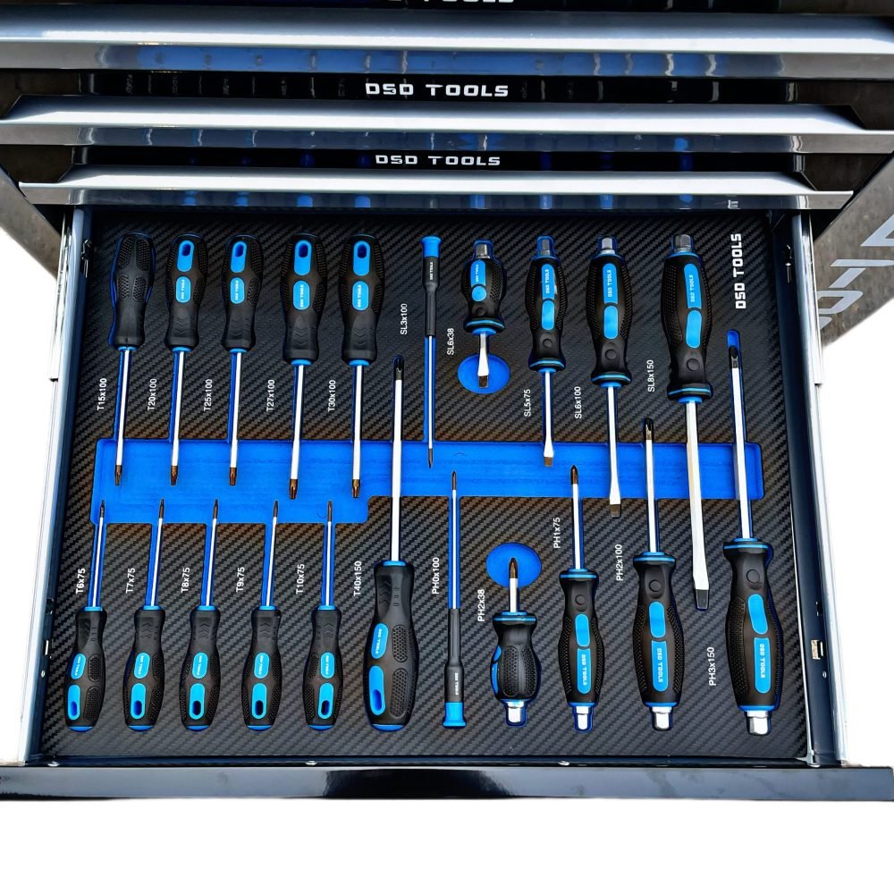 DSD TOOLS 7 Drawer Caster Mounted Roller Tool Chest Cabinet | DSD TOOLS