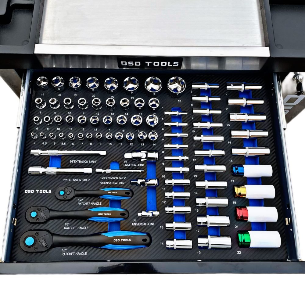 DSD TOOLS 7 Drawer Caster Mounted Roller Tool Chest Cabinet | DSD TOOLS