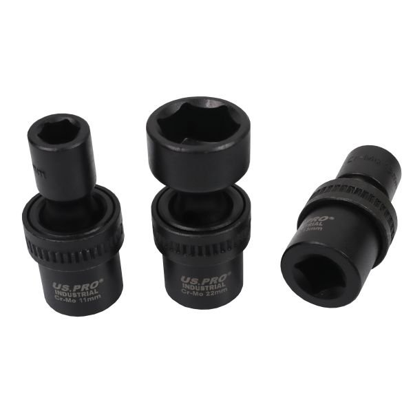US PRO 15pc 1/2″ DR Swivel Impact Shallow Sockets 7565 | DSD TOOLS