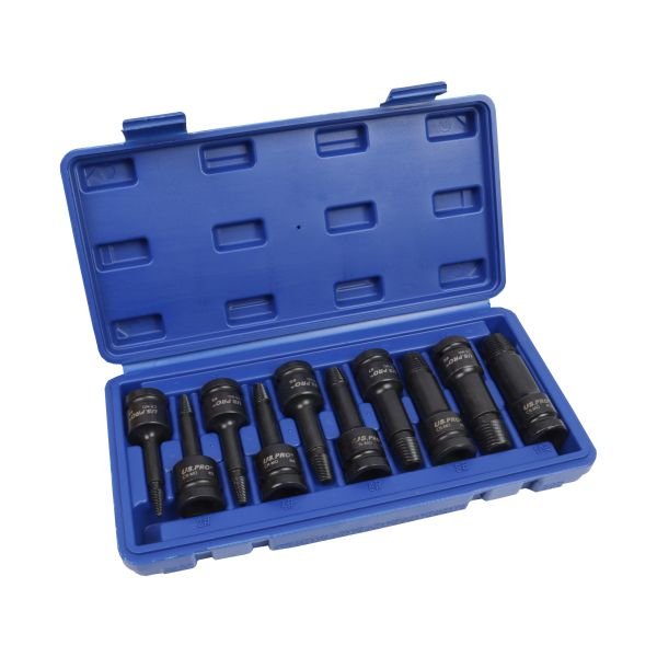 US PRO 10pc 1/2″ DR Impact Screw Extractor Set 7567 | DSD TOOLS